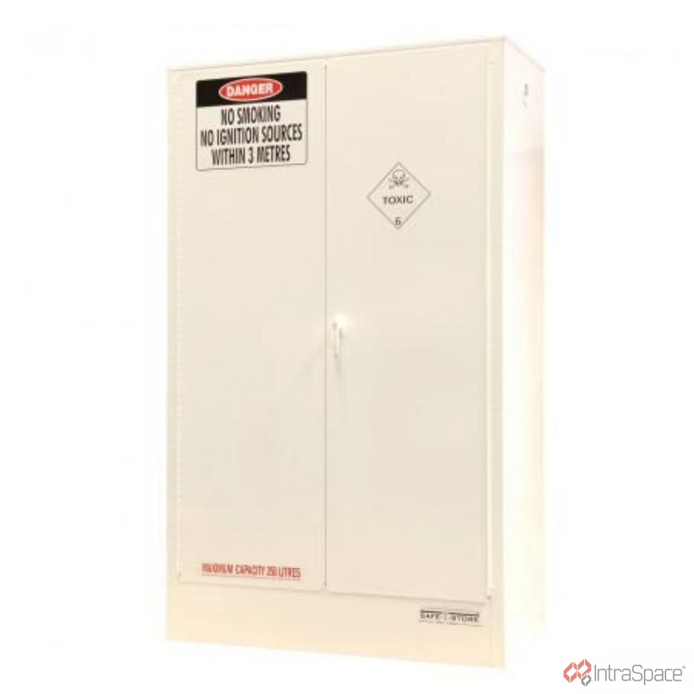 Toxic Substance Storage Cabinets - White - IntraSpace