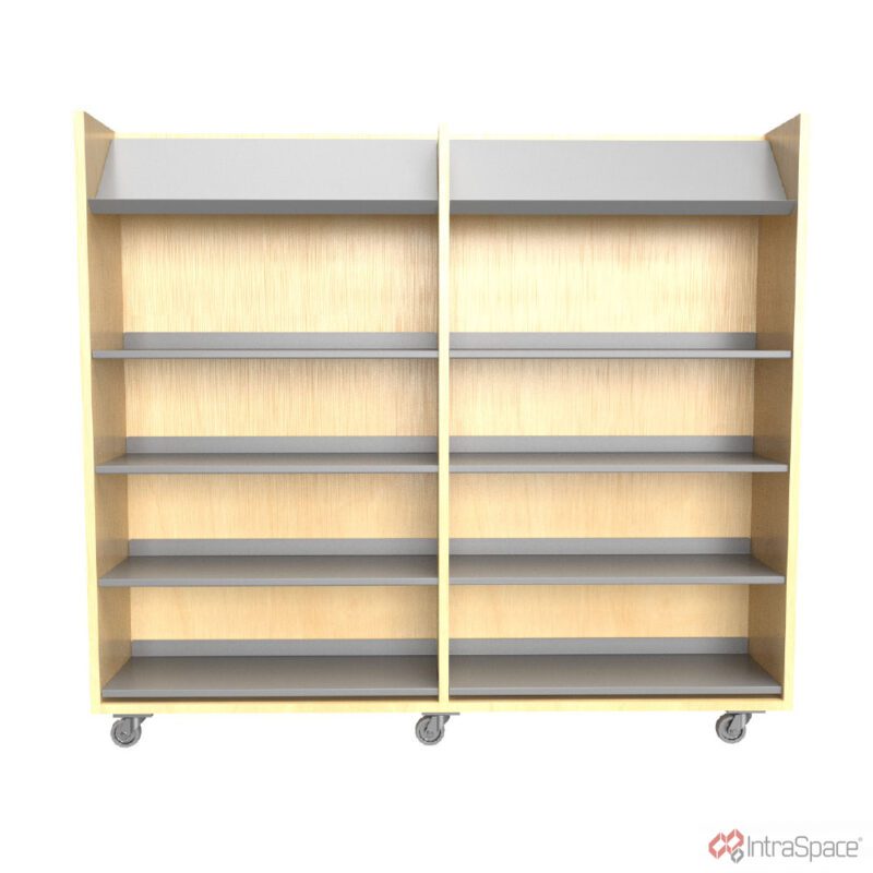 Double Bay & Double Sided Mobile Shelving - IntraSpace