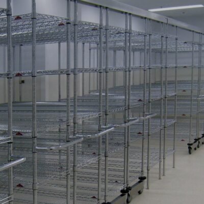 IntraMed Wire Shelving - Chrome & Stainless Steel - IntraSpace